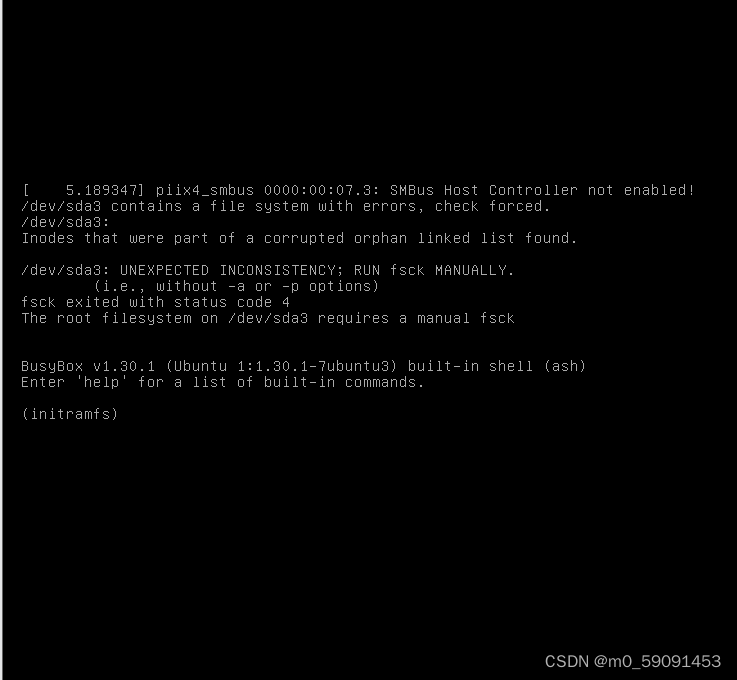【Linux_Ubuntu】[ 5.151429] piix4_smbus 0000:00:07.3: SMBus Host Controller not enabled!_linux ...