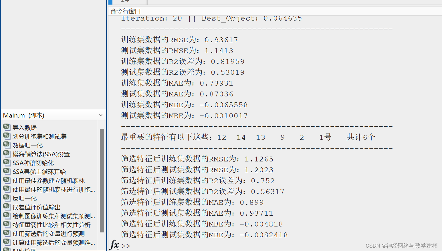 Ssa Rf樽海鞘算法优化随机森林的多变量回归预测matlab Csdn博客