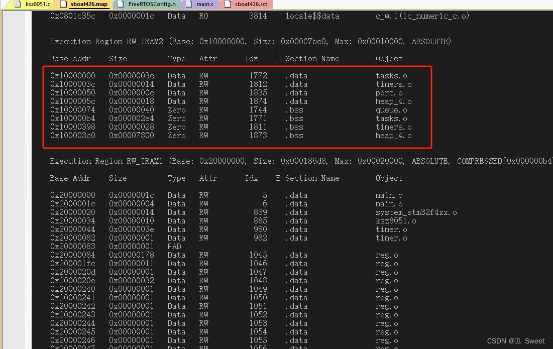 【FreeRTOS】记录一种将FreeRTOS独占CMMRAM内存，提高FreeRTOS运行速度以及提高总堆栈大小的方法_ccm ram-CSDN博客