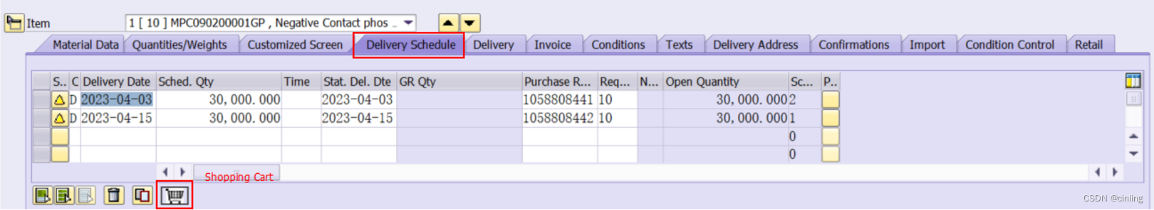Delivery Schedule in SAP PO_po deliver schedule table sap-CSDN博客