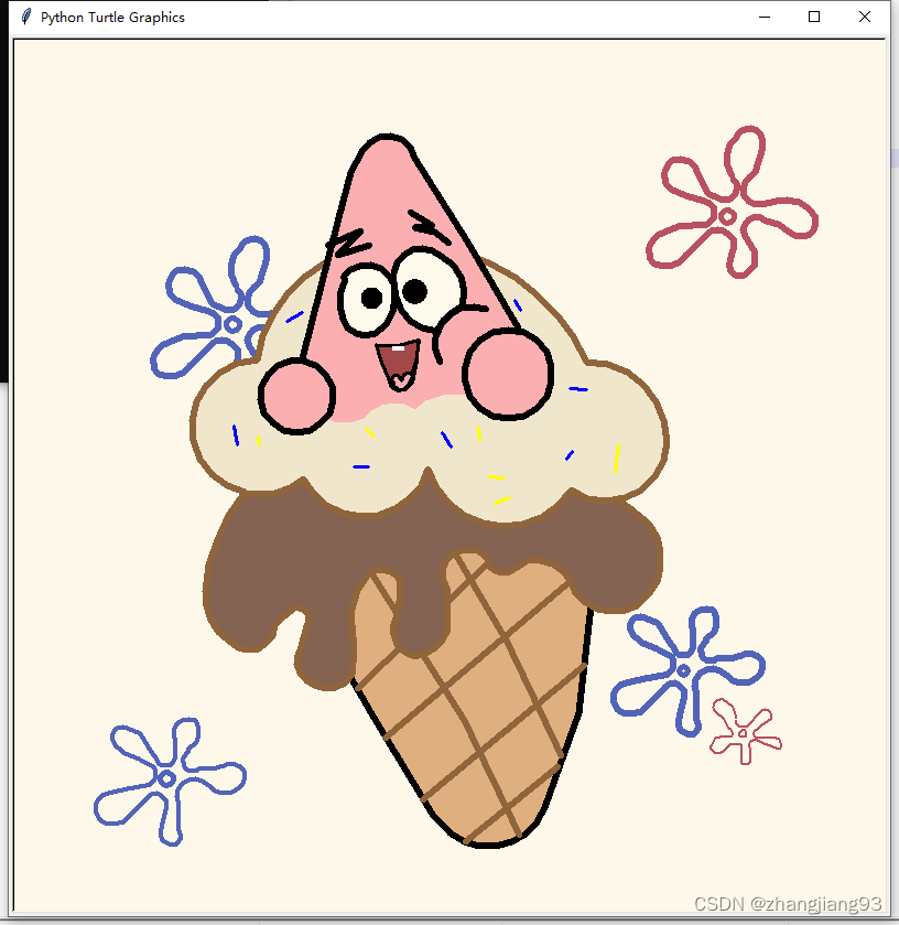 python turtle 画派大星_python画代码派大星-CSDN博客