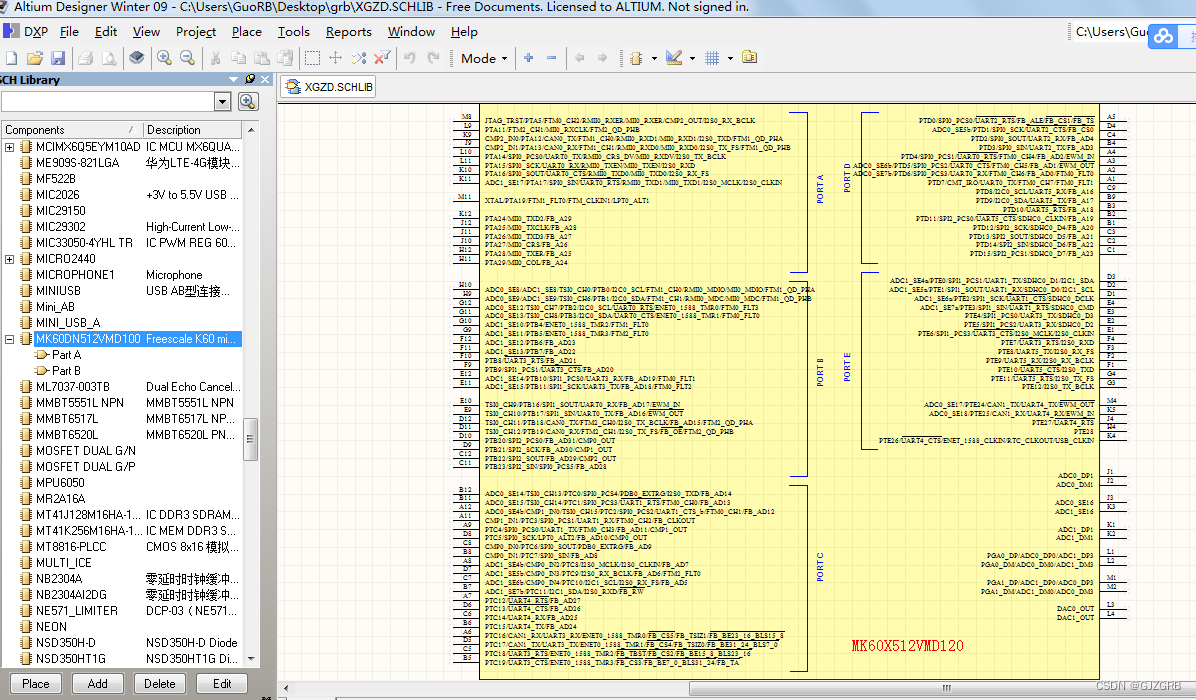 Altium Designer AD元件库 AD09_AD21库 原理图库（2M-400个器件）+PCB封装库（46M-900个封装）_最全的ad元器件库-CSDN博客