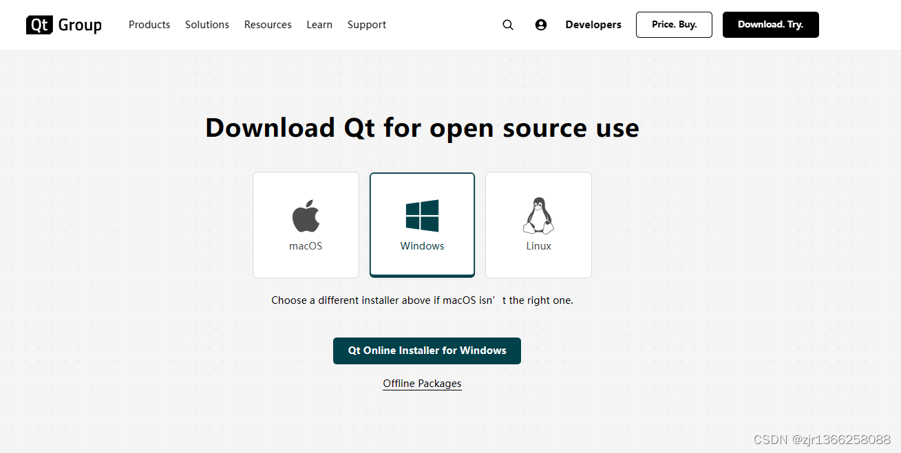 QT历史版本在线安装-CSDN博客