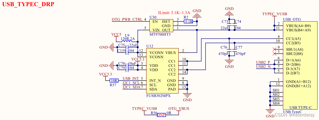 USB Type-C reference circuit_typec元件给板子供电-CSDN博客
