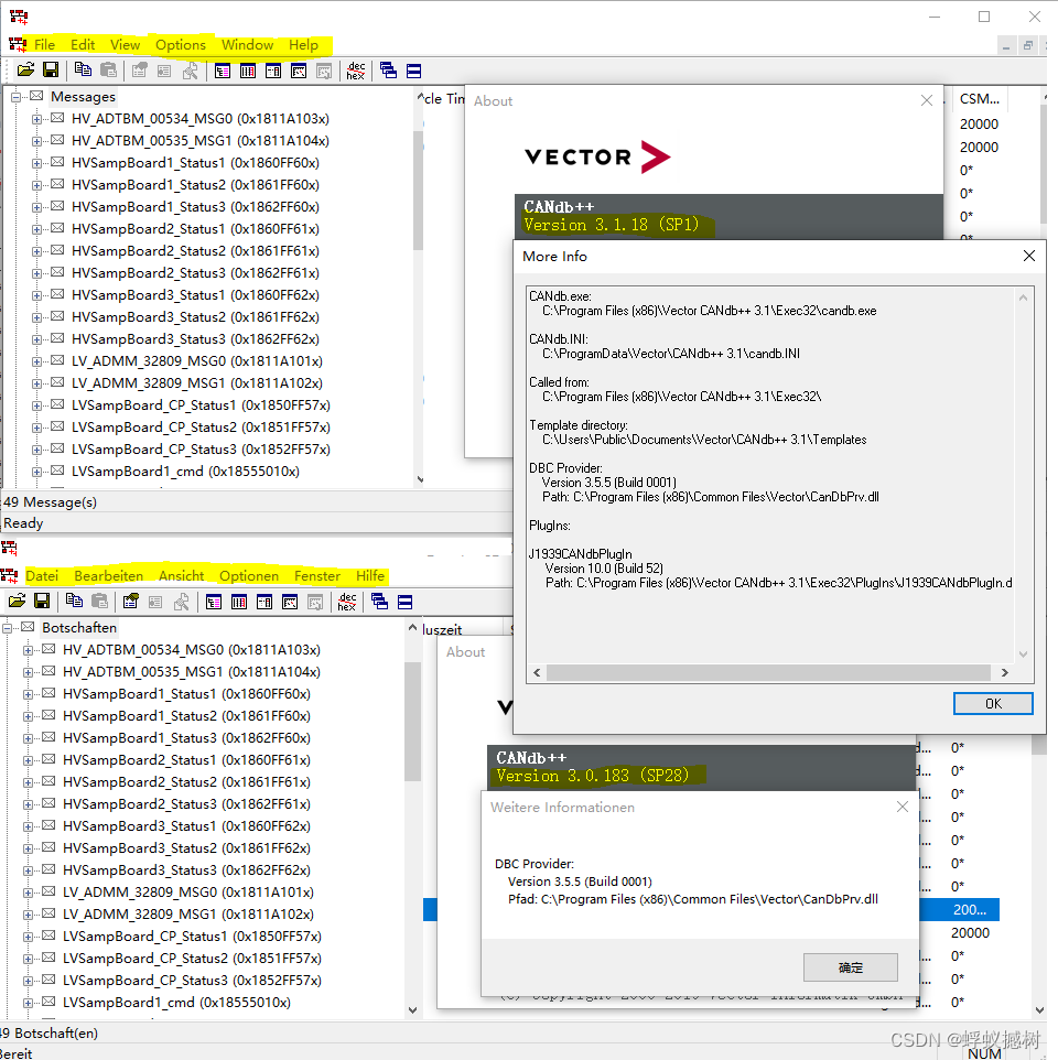 CANdb和CANoe设置英文显示_vector candb++怎么切换语言-CSDN博客