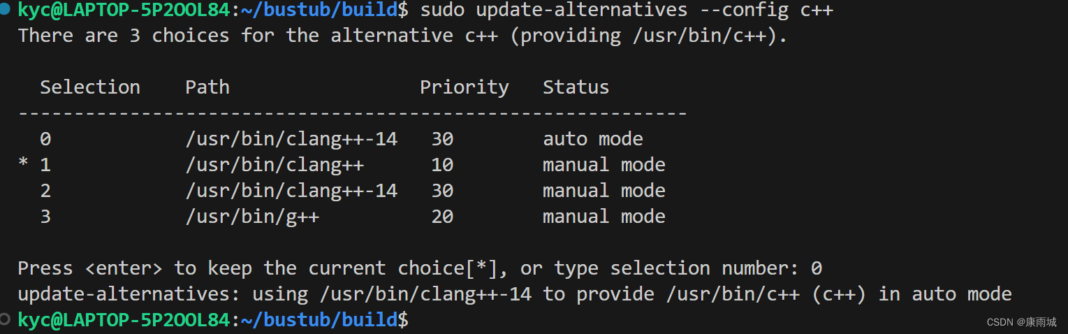 We recommend that you use clang-14 for developing BusTub.You‘re using GNU 11.2.0, which is not ...
