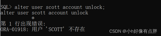 Oracle 19c 安装步骤（详细图文）重点成功解决【scott用户解锁】的问题：【ORA-031未连接】【用户‘SCOTT‘不存在】【ORA-01045:没有 CREATE SESSION ...