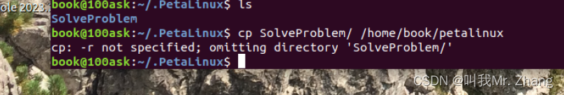 cp: -r not specified； omitting directory ‘SolceProblem‘_cp: -r not specified; omitting directory ...