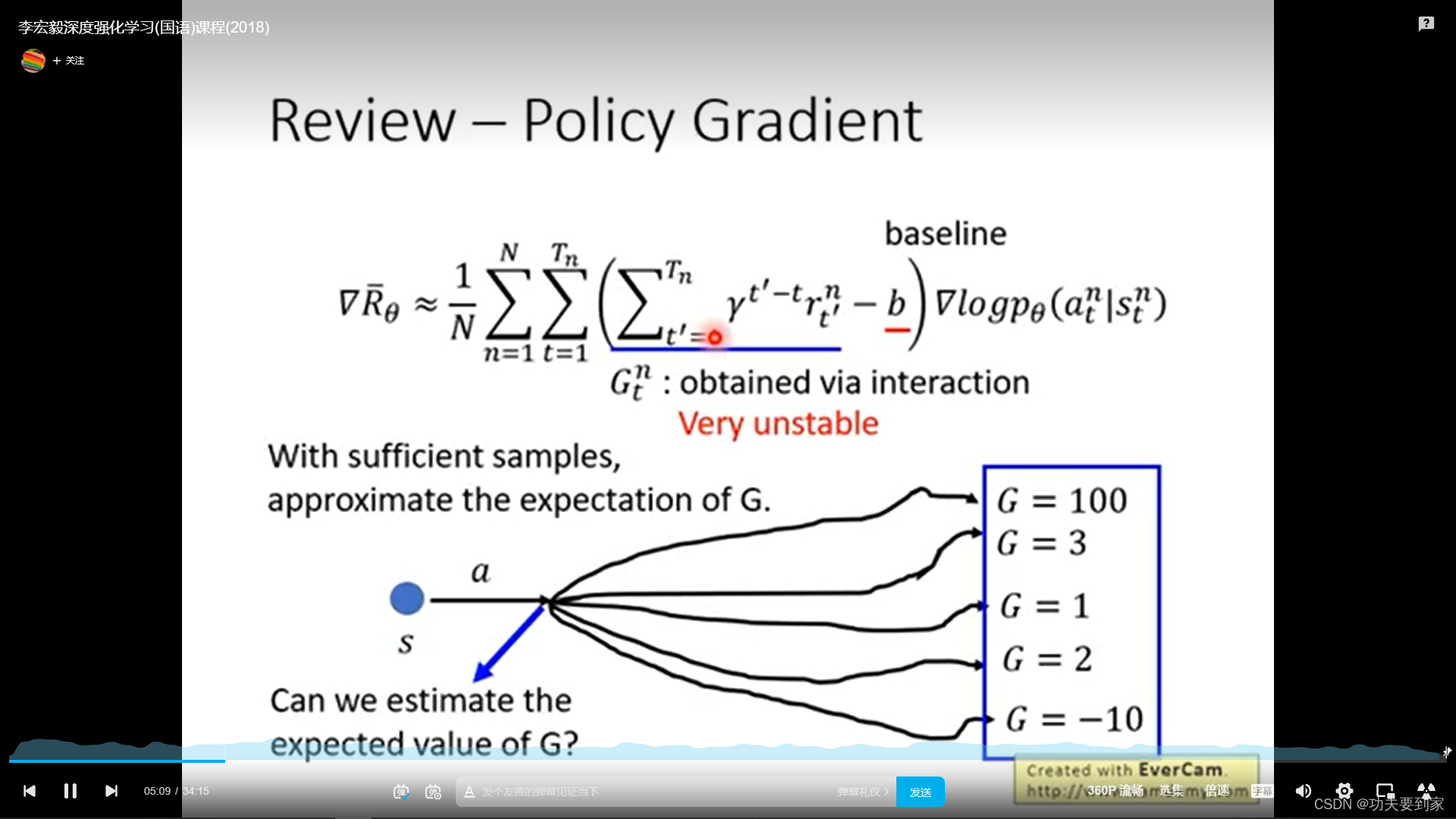 强化学习笔记：（王树森+李宏毅课程综合）Q-learning、Policy Gradient、 A-C._李宏毅 强化学习-CSDN博客