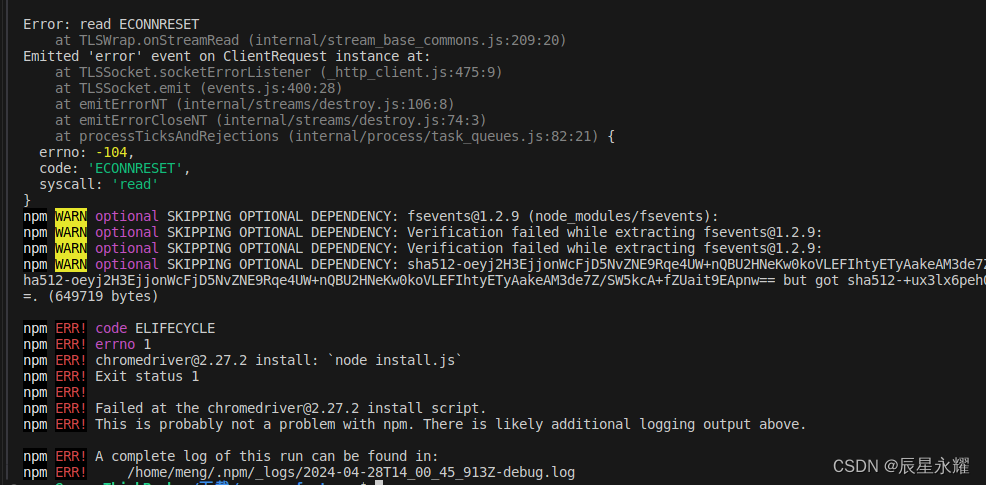 npm install时出现chromedriver@2.27.2 install: `node install.js`错误时怎么办_chromedriver install-CSDN博客