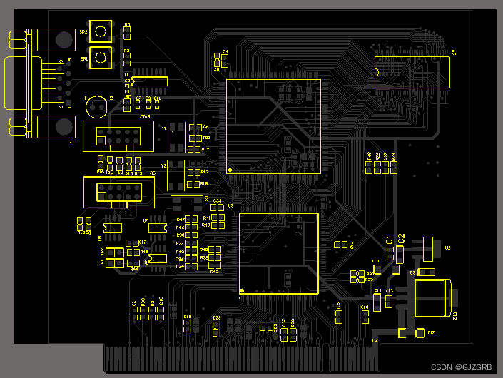 基于PCI9054芯片+E2C5Q208 FPGA PCI接口控制卡硬件（原理图+PCB）工程文件_pcie卡 pcb文件-CSDN博客