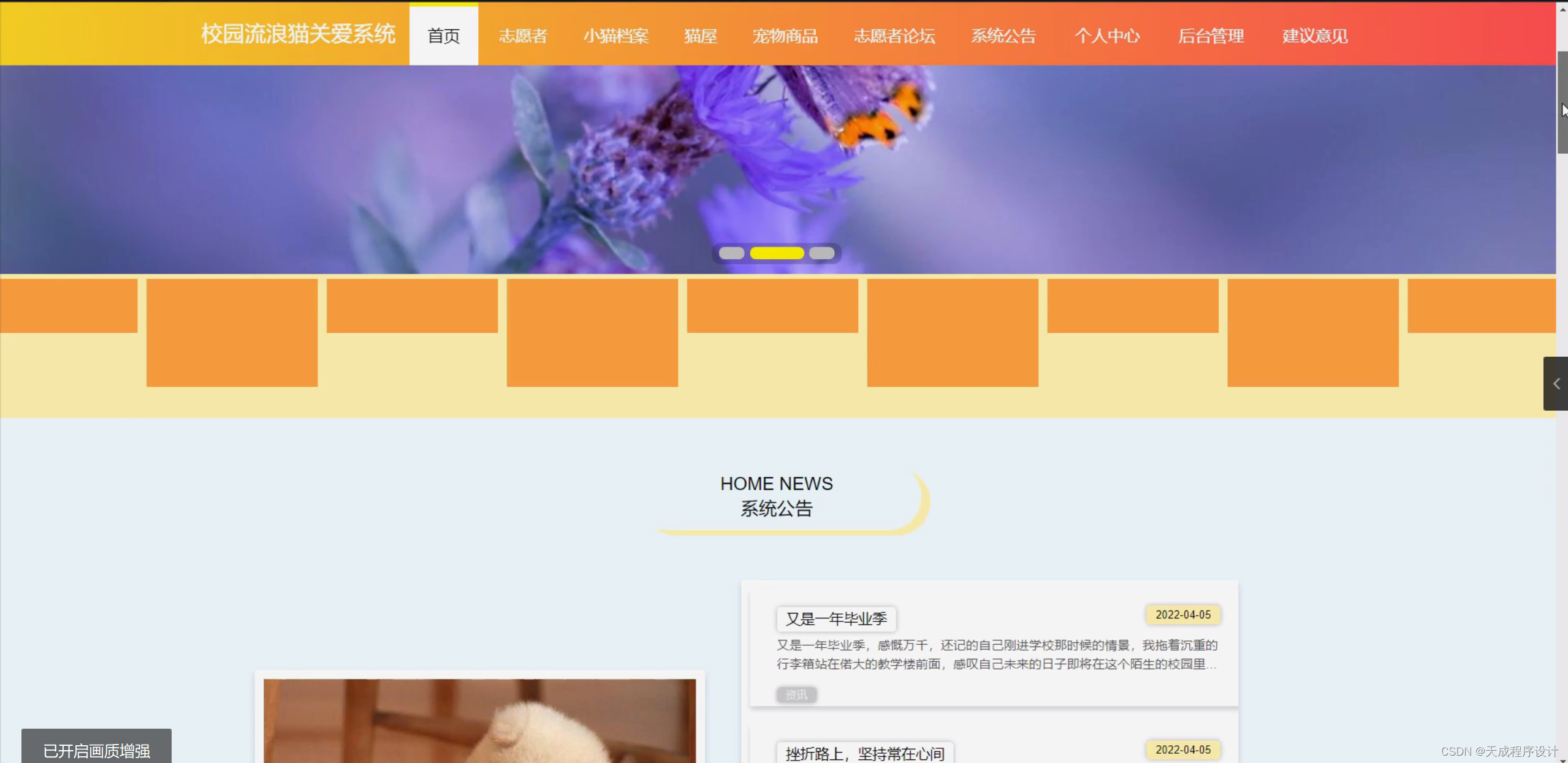 Java校园流浪猫关爱系统毕设源码mysqllw流浪猫系统 Csdn博客