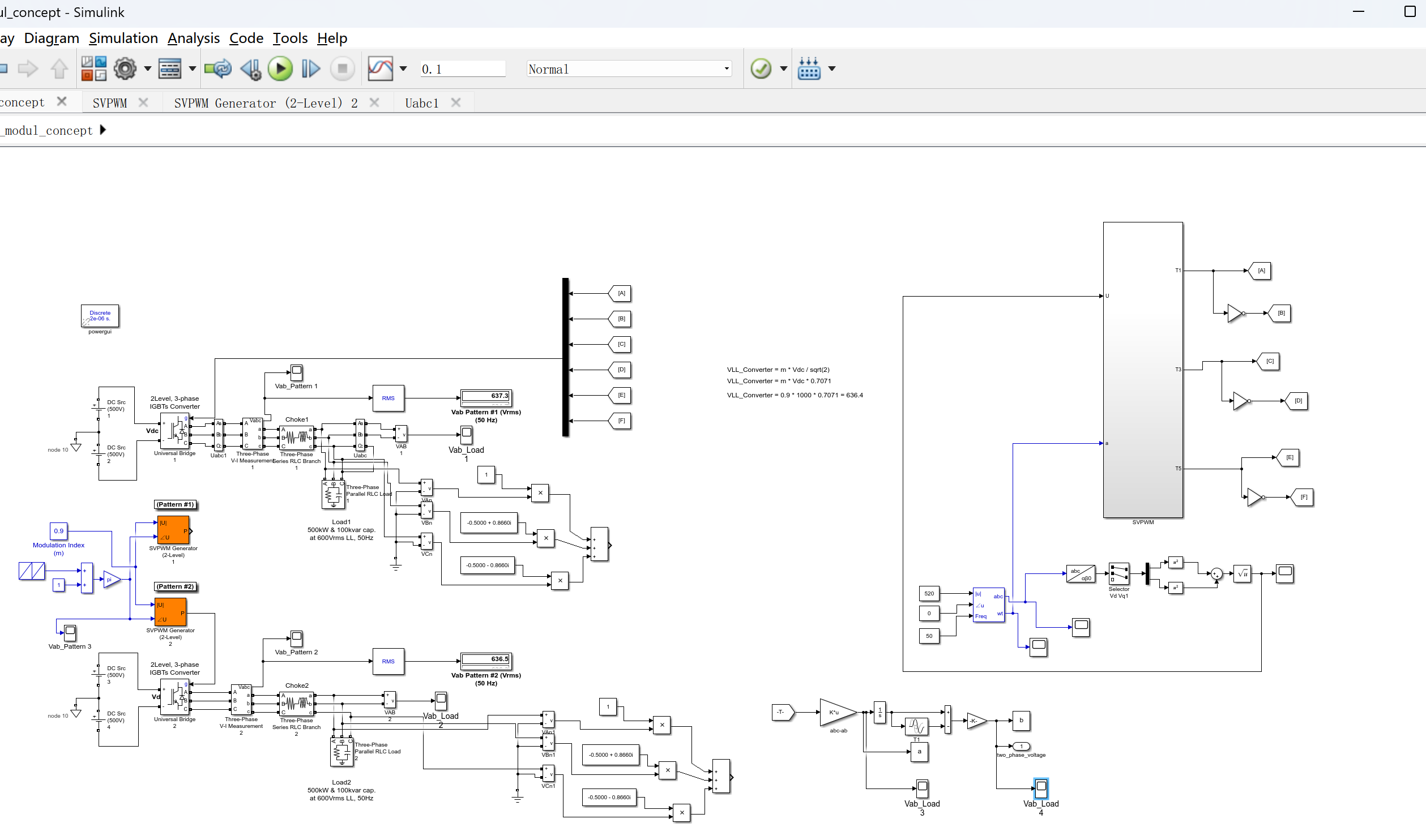 【SVPWM的模型】基于三相VSC的空间矢量PWM方法研究（Simulink仿真实现）-CSDN博客