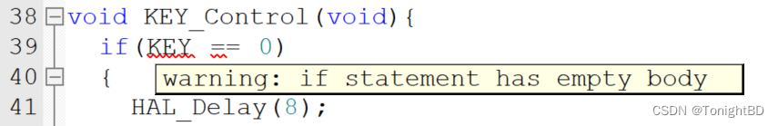 错误记录：if statement has empty body_if' statement has empty body-CSDN博客