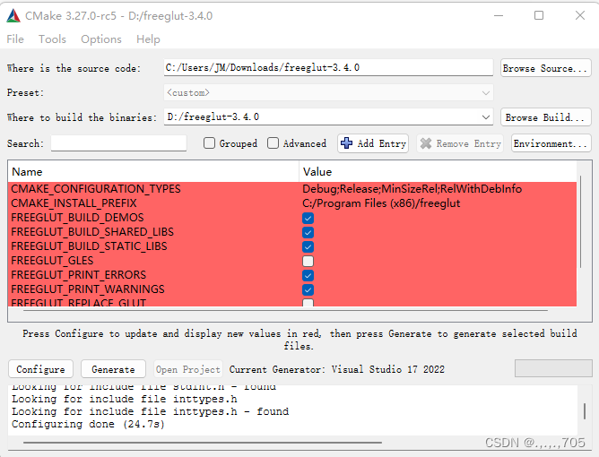 freeglut编译_vs2022编译freeglut-CSDN博客