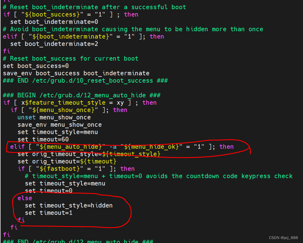 GRUB菜单不显示问题定位_grub2-editenv list查询不到信息怎么办-CSDN博客