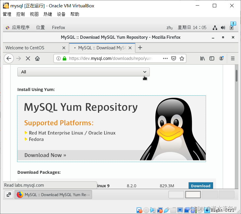 Linux安装MySQL并登录、重置密码（在虚拟机Oracle VM VirtualBox上，Linux版本为centos7）_linux 下载 mysql并查找修改密码-CSDN博客