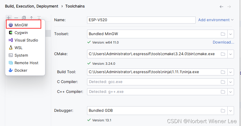 基于 Clion 的 ESP32 开发环境配置_clion调试esp32-CSDN博客
