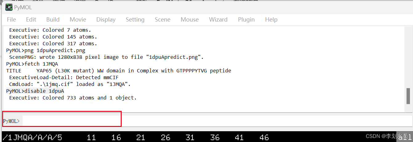 pymol--常用指令_pymol 选择一段序列的指令-CSDN博客