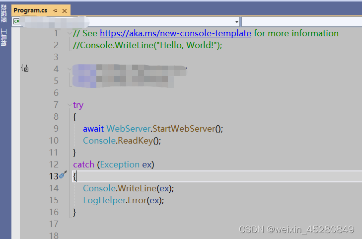 C# 创建控制台应用程序WebApi（Net6.0）_net.websockets c# 建立服务端 net6.0-CSDN博客