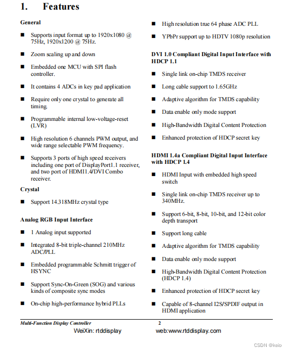RTD2555T/RTD255T-CG 数据手册 详细资料_rtd2555t规格书-CSDN博客