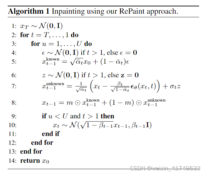 RePaint: Inpainting using Denoising Diffusion Probabilistic Models-CSDN博客