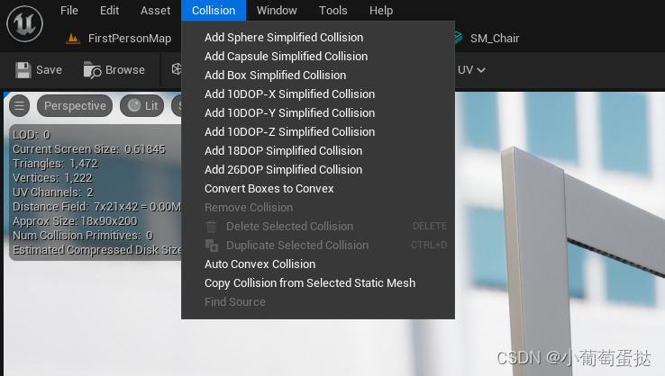【UE5官方文档】为静态网格体设置碰撞体积，如何设置碰撞_ue文档-CSDN博客