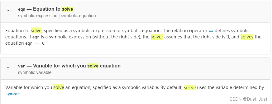 MATLAB报错记录-警告: Unable to find explicit solution. For options, see help.-CSDN博客