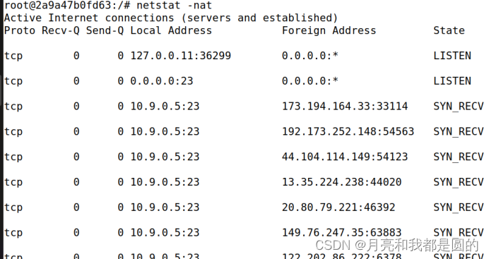 网络攻防--TCP Attacks_syn洪水攻击实验-CSDN博客
