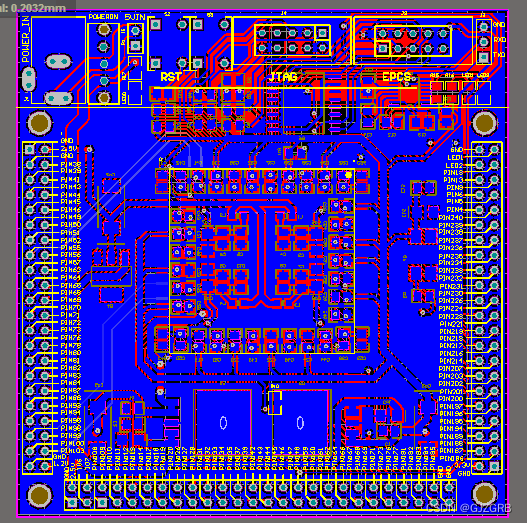 基于ep3c25q240c8n的cyclone3 Fpga最小系统开发板硬件（原理图pcb）工程文件，ad09设计的工程ep3c25q240 原理图 Csdn博客 9624