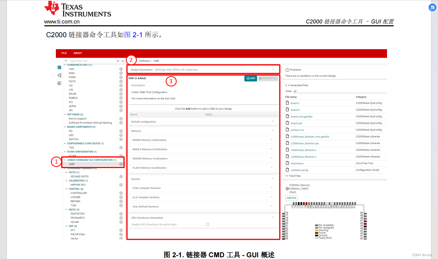 TI DSP C2000 cmd文件说明和使用方法-CSDN博客