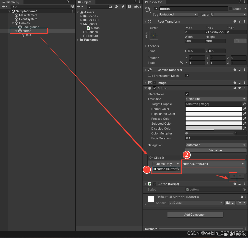 Unity中button的点击事件unity设置button单击事件 Csdn博客 