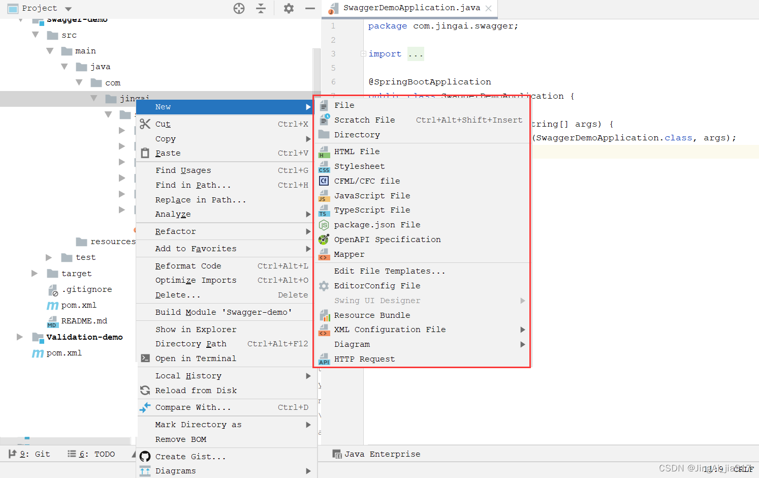IDEA新建文件时没有找到java类文件_idea新建java类不见了-CSDN博客