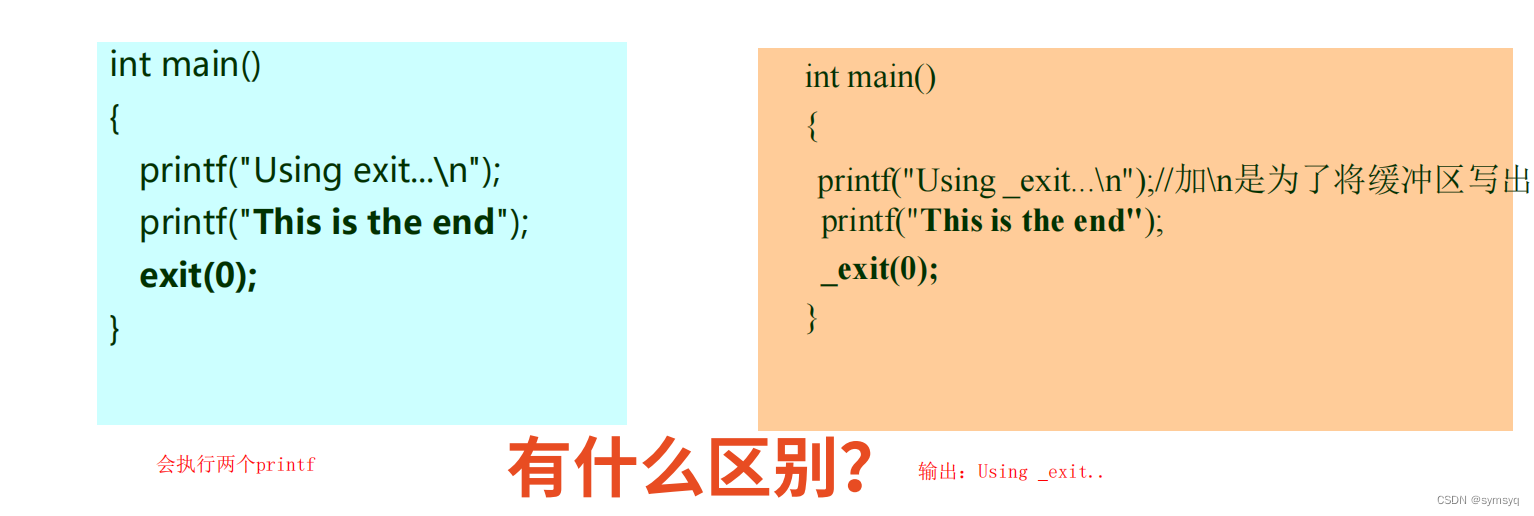 退出程序的：exit（库函数）、 Exit（api）、 Exit（api） Vs程序退出时执行会执行哪个函数 Csdn博客