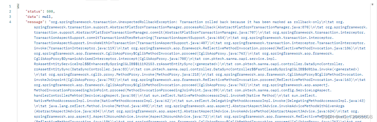 Transaction rolled back because it has been marked as rollback-only 异常-CSDN博客