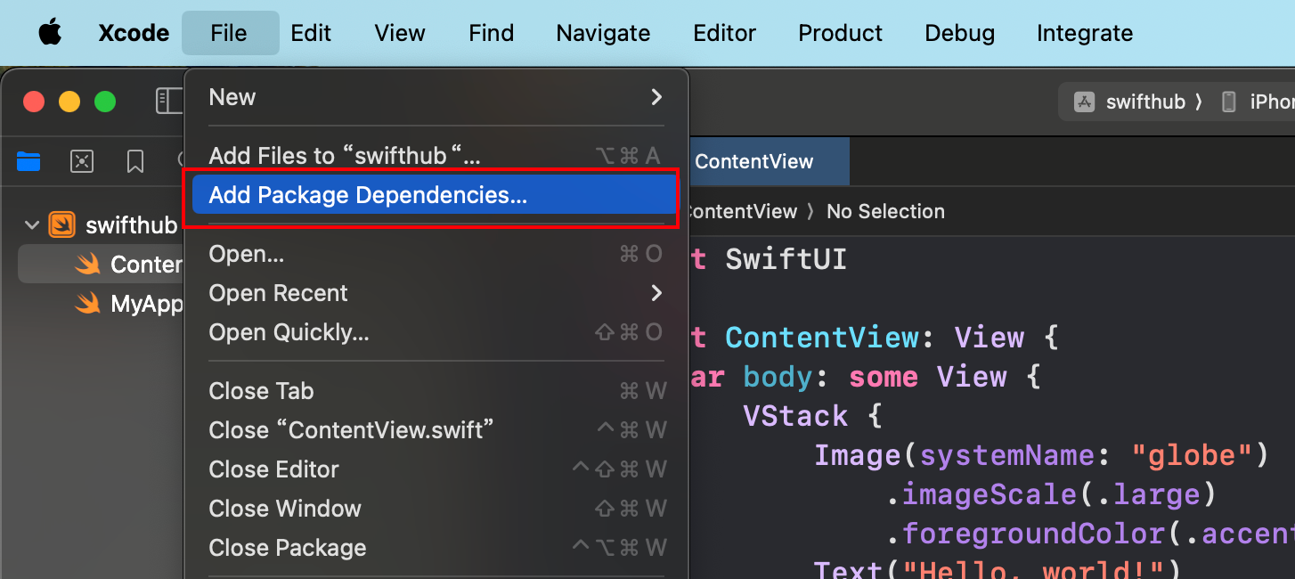 Xcode给项目安装依赖包或者第三方库，操作教程_xcode添加第三方库-CSDN博客