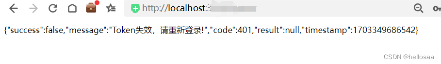 关于jeecg boot 刷新页面提示 {“success“:false,“message“:“Token失效，请重新登录!“,“code“:401,“result“:null ...