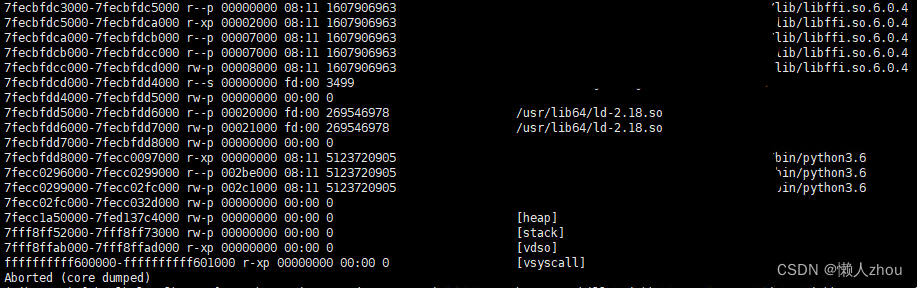 Aborted (core dumped) 解决方法-CSDN博客