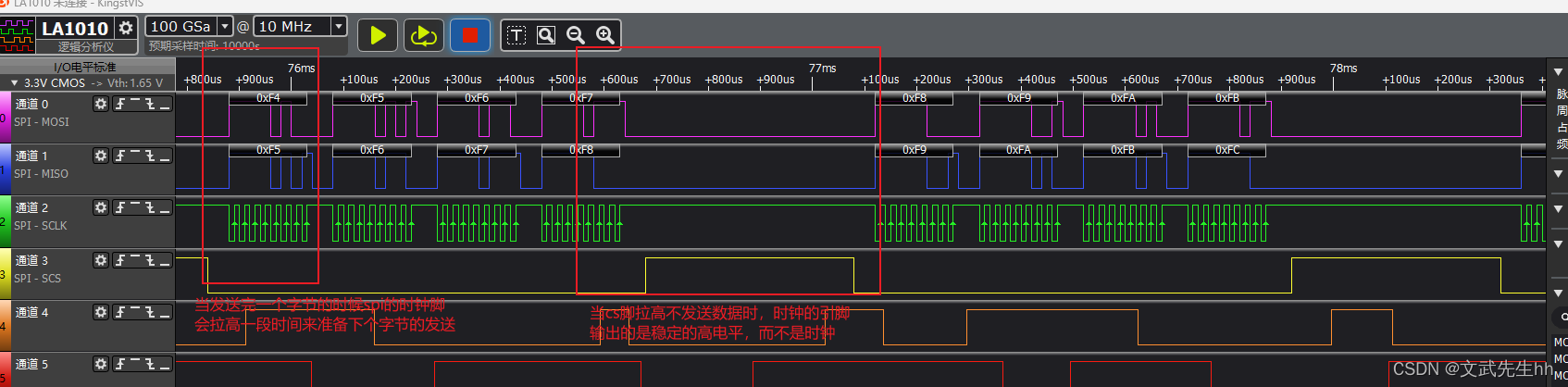 spi的通讯波形解析，clk引脚波形_spi时钟一直在吗-CSDN博客