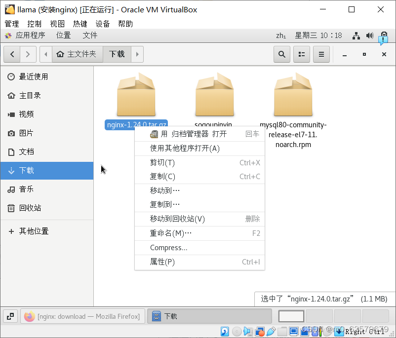 Linux安装nginx（在虚拟机Oracle VM VirtualBox上，Linux版本为centos7）_虚拟机安装nginx-CSDN博客