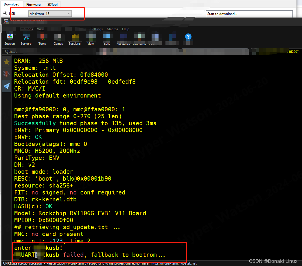 2024-06-20 在 Buildroot 系统中，使用reboot loader 并未进入烧录模式的解决方法，重启前在文件系统中创建一个文件来存储参数，然后内核重启时读取这个文件并做相应 ...