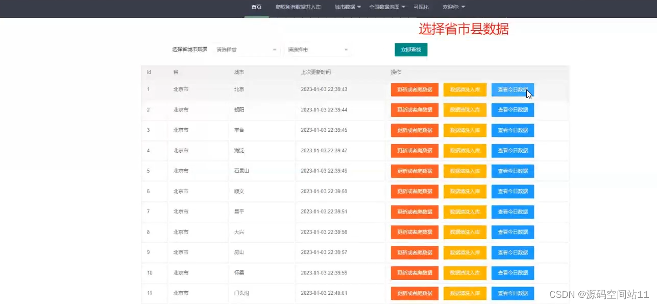 基于python的django爬虫大屏气象数据可视化分析系统diango天气数据可视化系统 Csdn博客