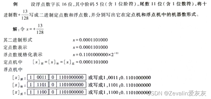 计算机组成原理 第五章（计算机的运算方法）—第二节（数的定点表示和浮点表示）短实数表示范围 Csdn博客 