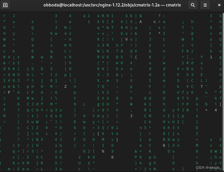 linux-安装cmatrix（黑客帝国矩阵效果）_cmatrix安装-CSDN博客