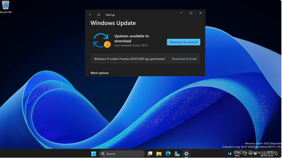 微软宣布推出 Windows Server 2025 LTSC 的最新 Build 26212.5000 预览版，主要为账户类型添加委派托管 ...