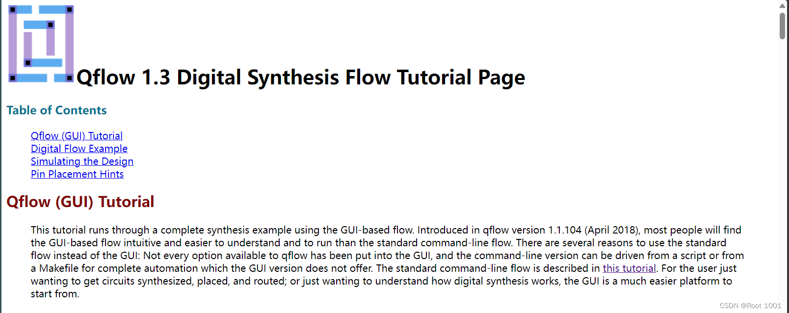 Qflow（GUI）教程 --完整数字综合流程示例 Qflow 1.3 Digital Synthesis Flow Tutorial Page-CSDN博客