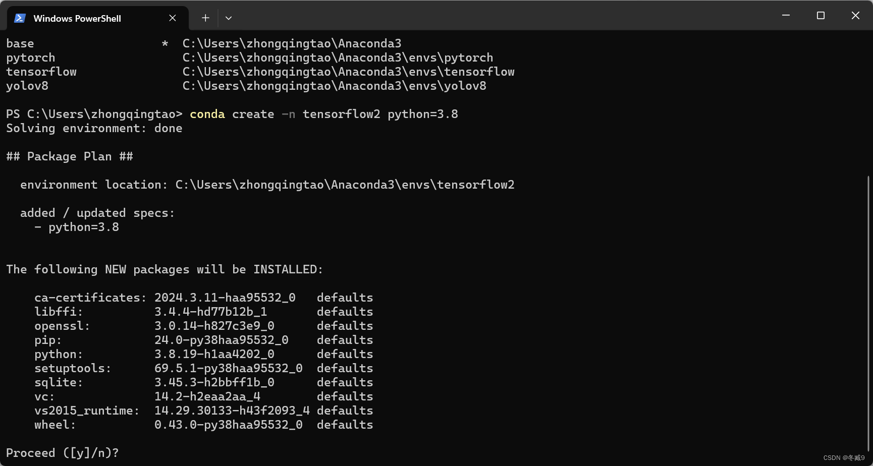 tensorflow安装教程(GPU版本 Win11 anaconda tensorflow2.9 python3.8 cuda11.2)_win11 conda tensorflow gpu ...